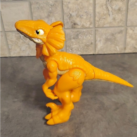 Jurassic World | Toys | Fisher Price Imaginext Orange Raptor 5 Dinosaur ...
